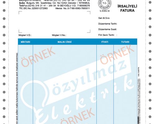 Continuous Form Printing - Bilir Basim